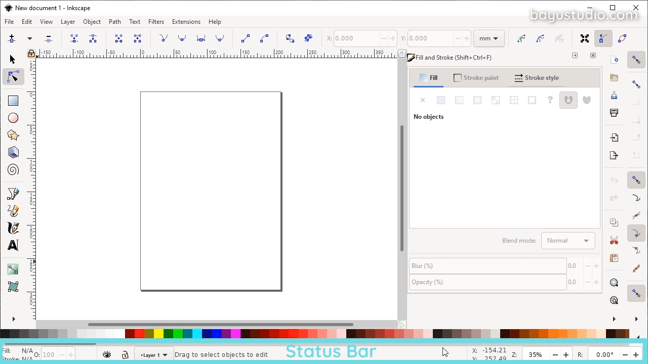 Tutorial Inkscape Part 2: Tampilan UI & Eksplorasi Awal - Bayu Studio