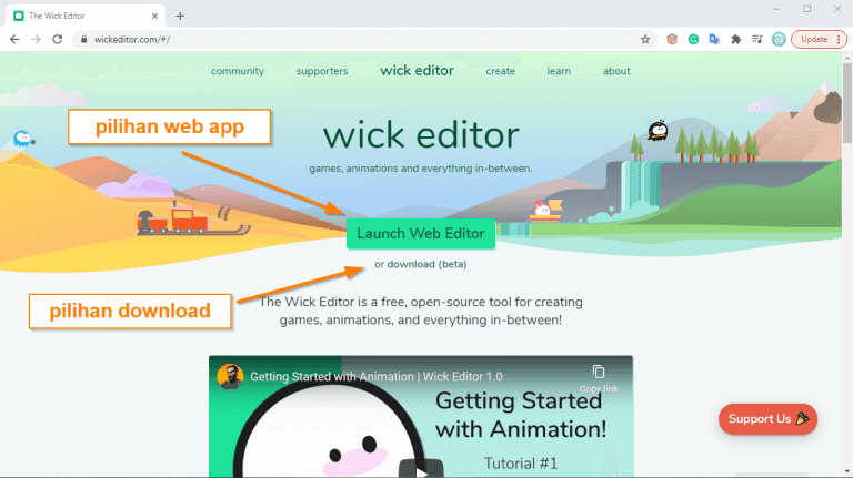 Animasi dengan Wick Editor - Bayu Studio